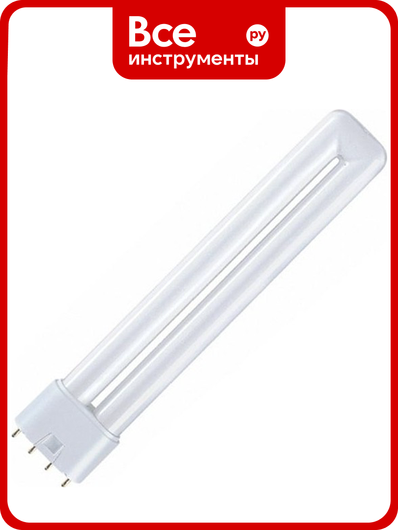 Лампа люминесцентная LightBest lbl l 71009 55w 4000k 2g11 701071009 трубчатый корпус матированная поверхность