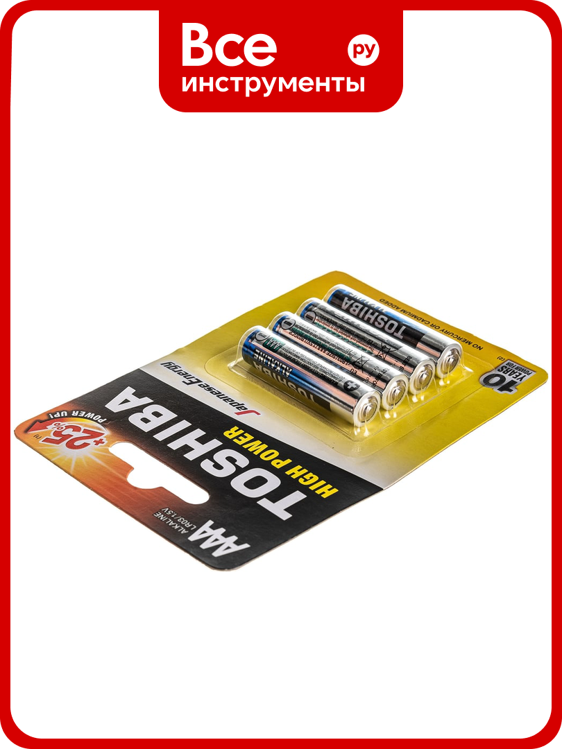 Алкалиновый элемент питания Toshiba LR03 4454, щелочной аккумулятор типа AAA для портативных электронных устройств