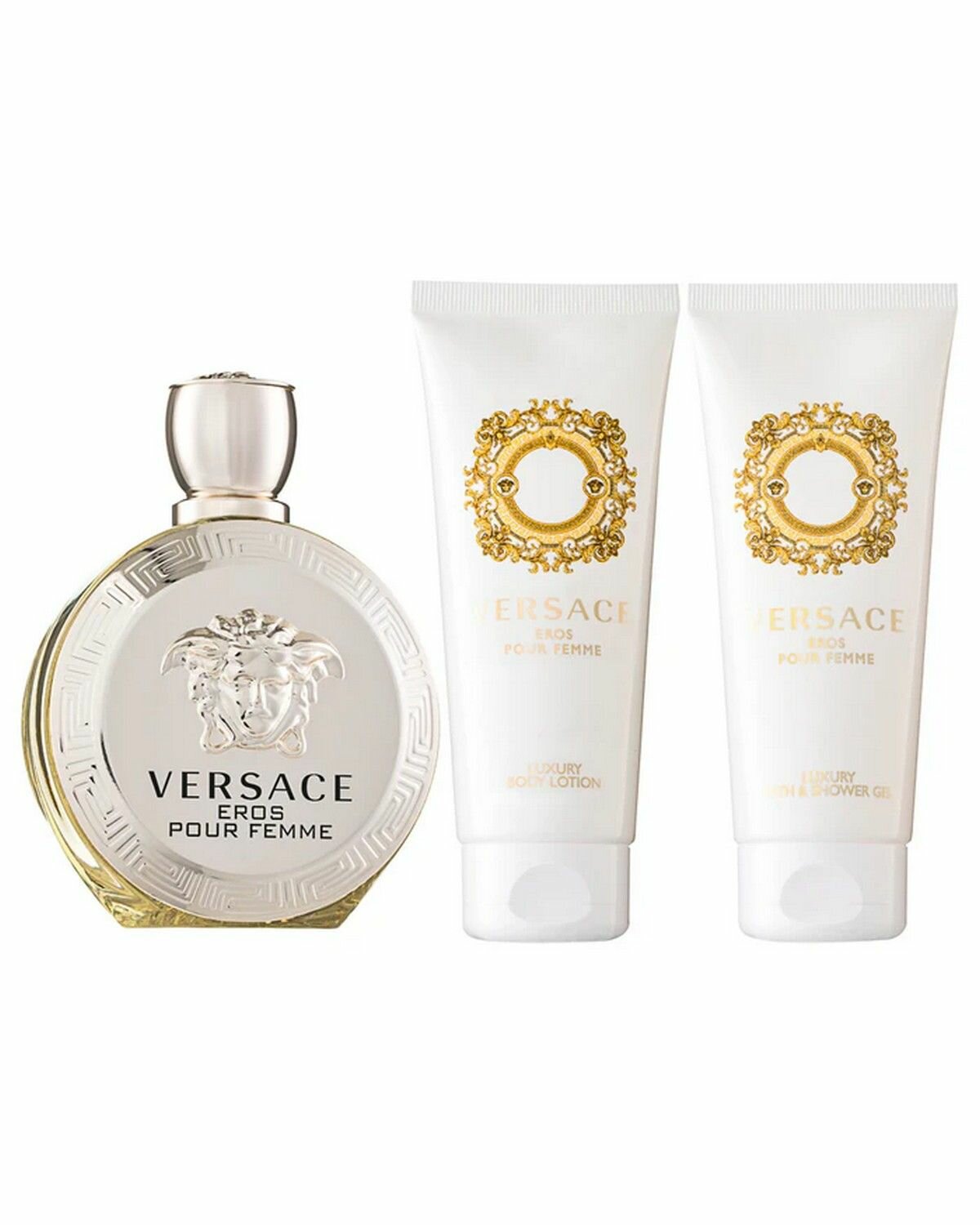 Набор парфюмерный Versace Eros Pour Femme (парфюмерная вода + гель для душа + лосьон для тела)