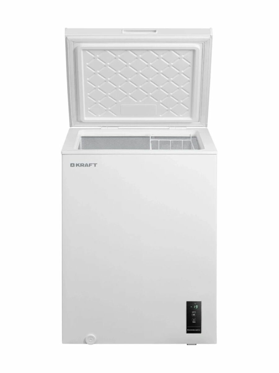 Морозильный ларь Kraft BD (W)-152BL белый 74Вт