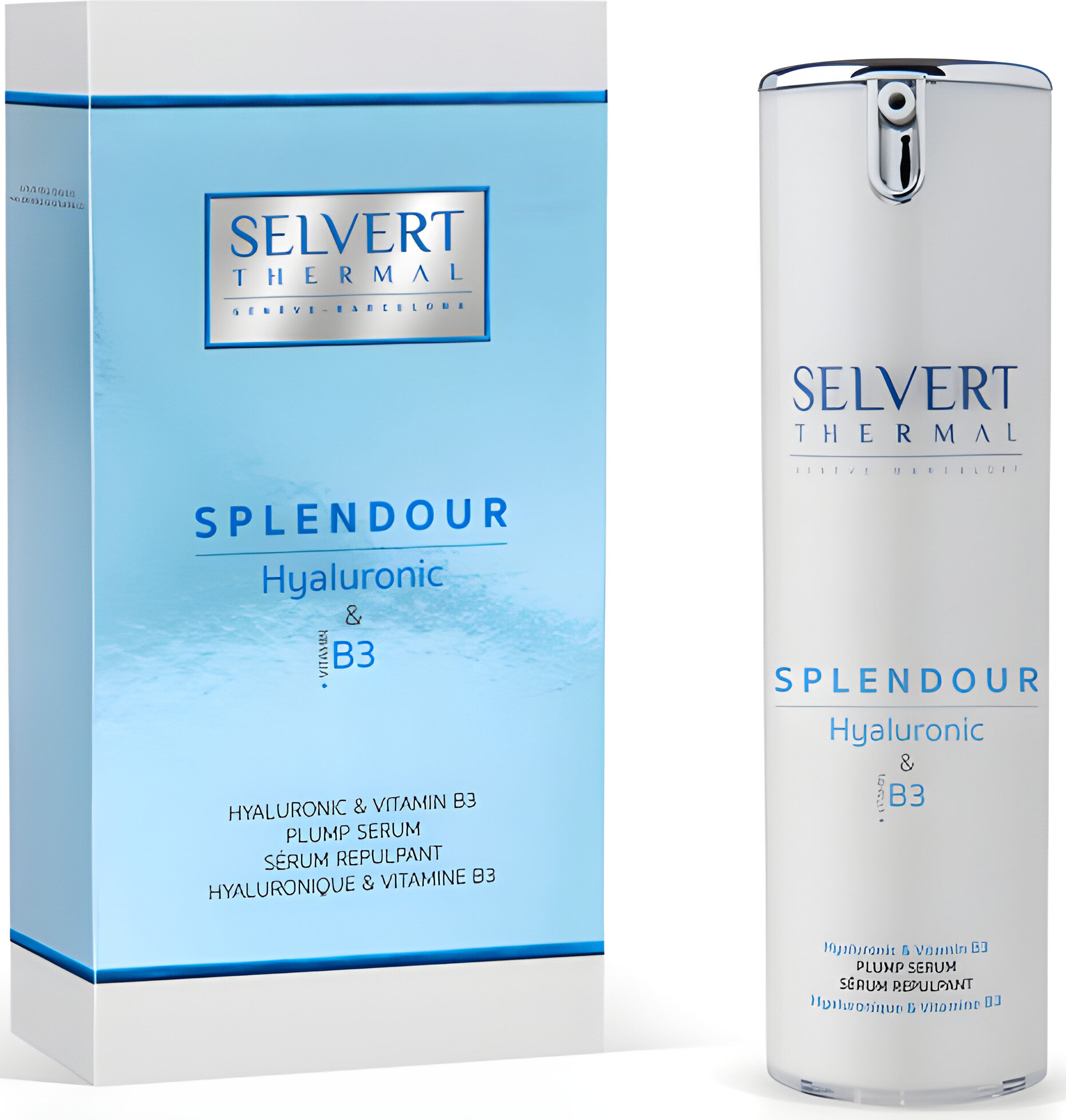 Selvert Thermal Увлажняющая сыворотка с витамином В3 и гиалуроновой кислотой Hyaluronic & Vitamin B3 Plump Serum 3,5g