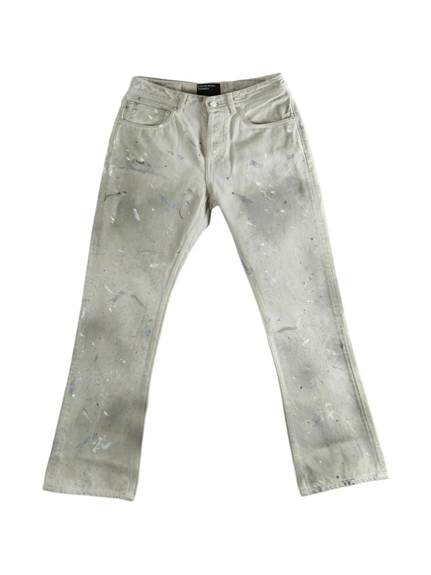 Джинсы Paint-splatter straight-leg jeans 