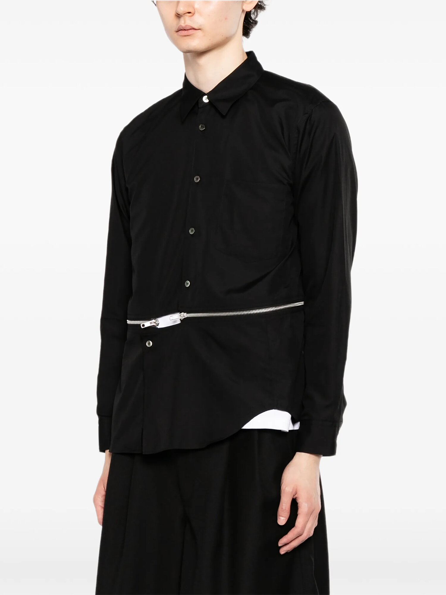 Рубашка BLACK COMME des GARCONS, размер XL, black / black — фото 1
