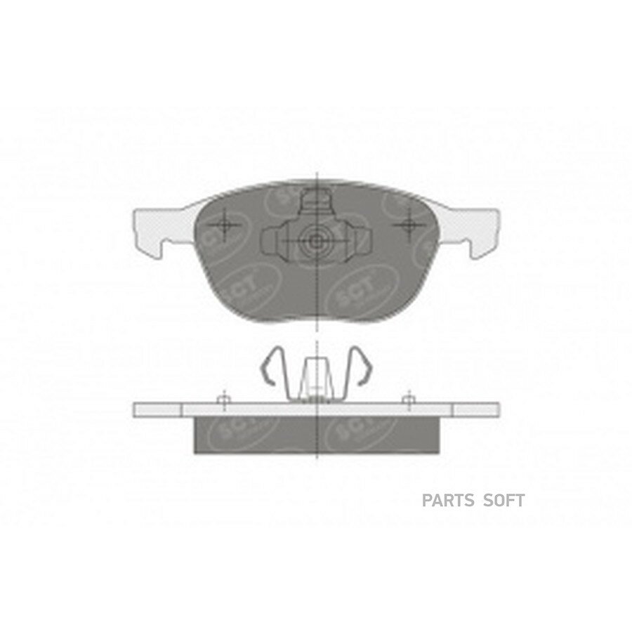 Колод. торм. задн. FORD FOCUS 04-/11-/14-/KUGA I 08-/13-/ECOSPORT 14-/MAZDA 3 03-/09 от официального дистрибьютора, SCT GERMANY, артикул SP358