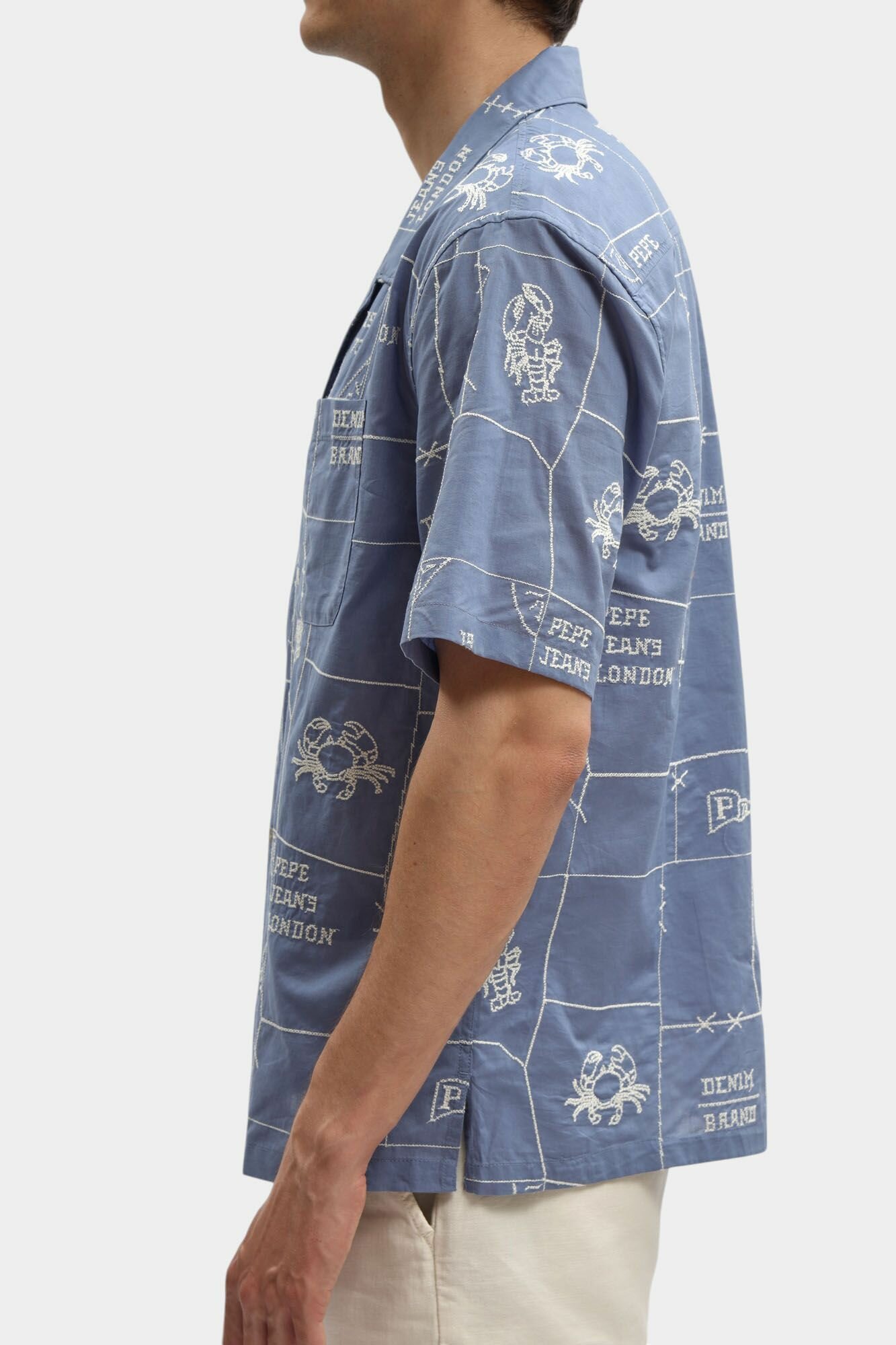 Рубашка Pepe Jeans, размер XL, cиний — фото 1
