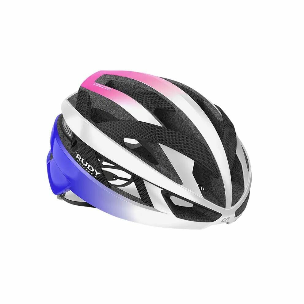 DECATHLON шлем защитный Rudy Project Rebel Carbon, m/55-58 см, белый/розовый