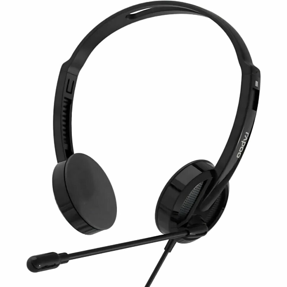 Гарнитура RAPOO (H102) проводной черный, 2138567