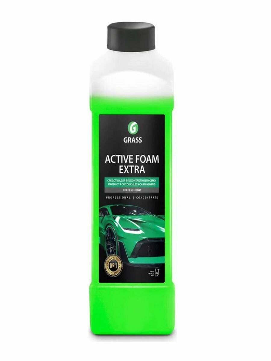 Автошампунь для бесконтактной мойки "Активная пена. Active Foam Extra" 1 л, Grass 700101