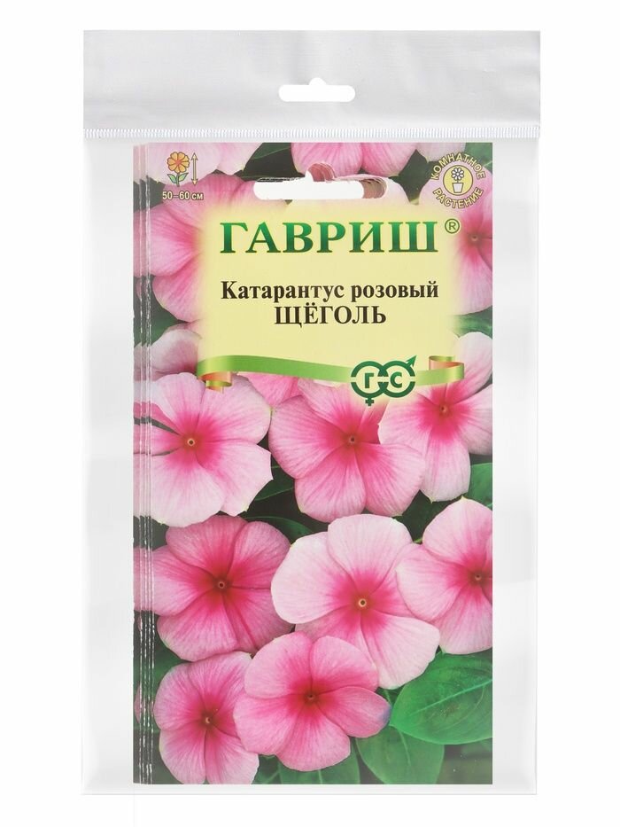 Набор семян Мой выбор комнатных Барвинок Щеголь, 5 шт
