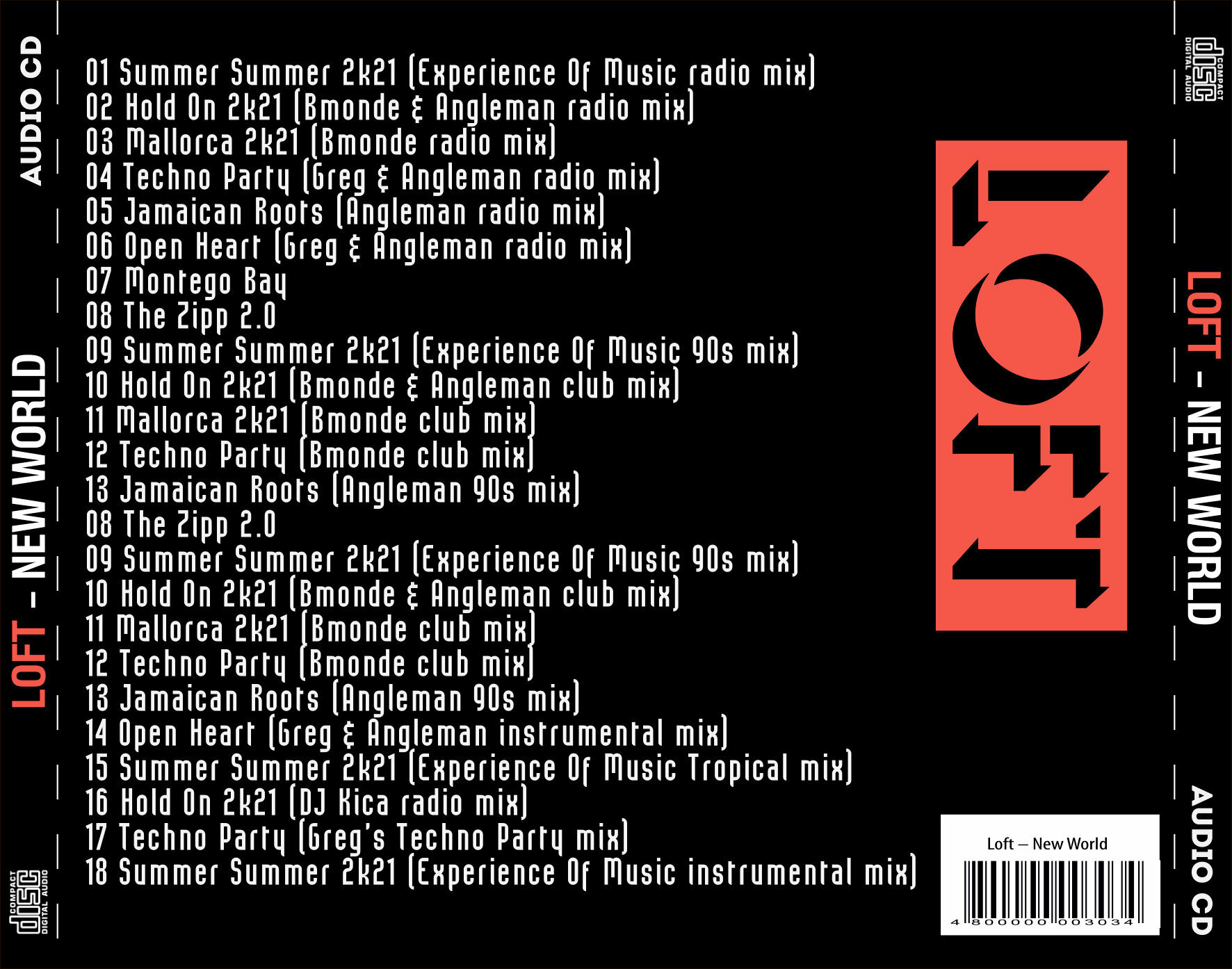 Loft - New World (2021) (Запись на CDR) (CD) (легенды EURODANCE 90) — фото 1