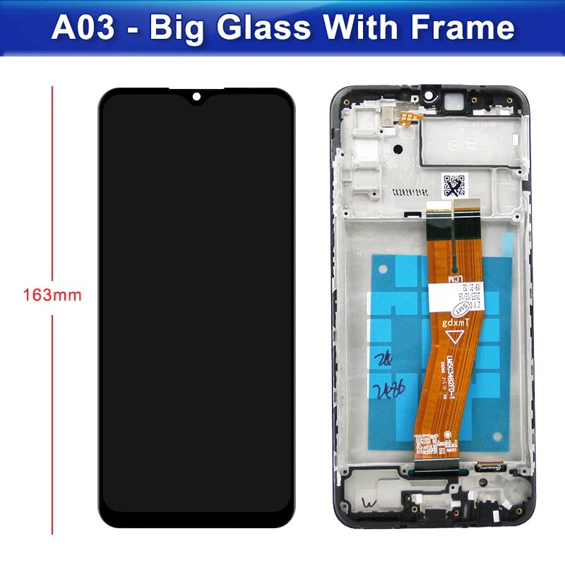 6,5 'A035 для Samsung для A03 A035F A035M A035G ЖК-дисплей сенсорный экран Big With Frame