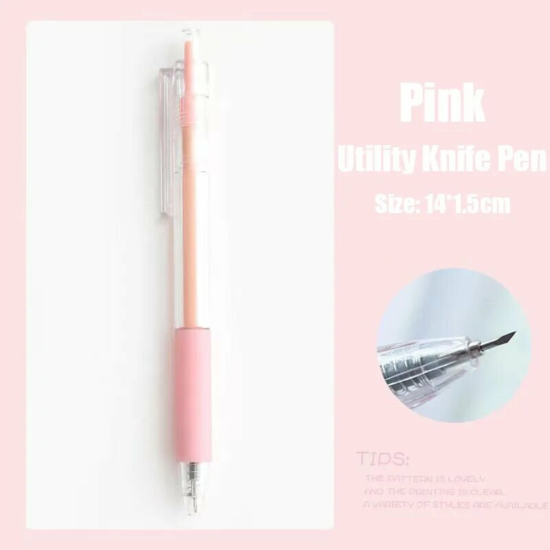 Розовый нож-ручка для скрапбукинга, Pink-1Pcs