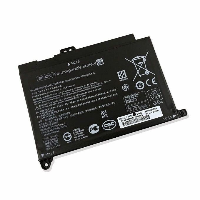 Аккумулятор для HP (BP02XL) Pavilion 15-AU, 41Wh, 7.7V