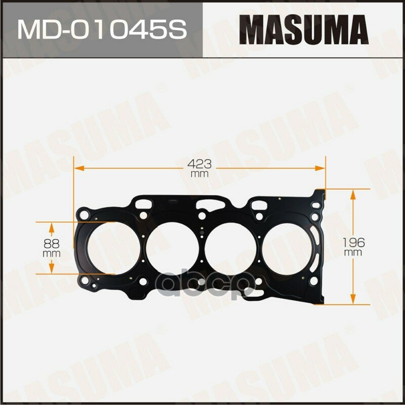 Прокладка ГБЦ TOYOTA mot.1AZFSE Rav4/Opa 00-> Masuma арт. MD-01045S
