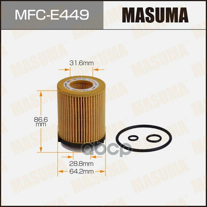 Фильтр масляный Masuma арт. MFC-E449
