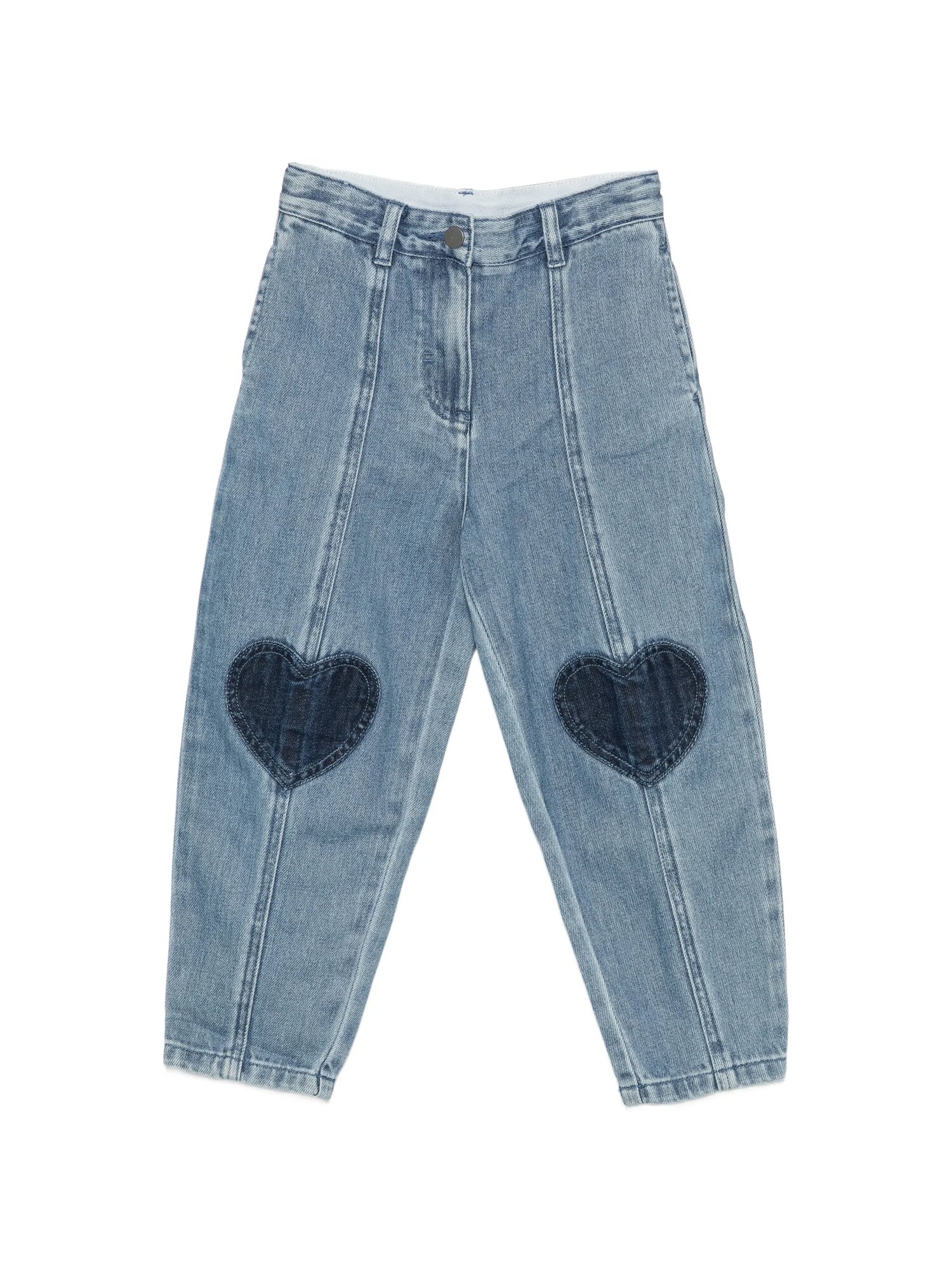 Джинсы Heart-patch seamed jeans