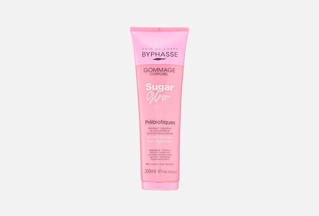 BYPHASSE SUGAR GLOW Скраб для тела с шиммером 300 мл