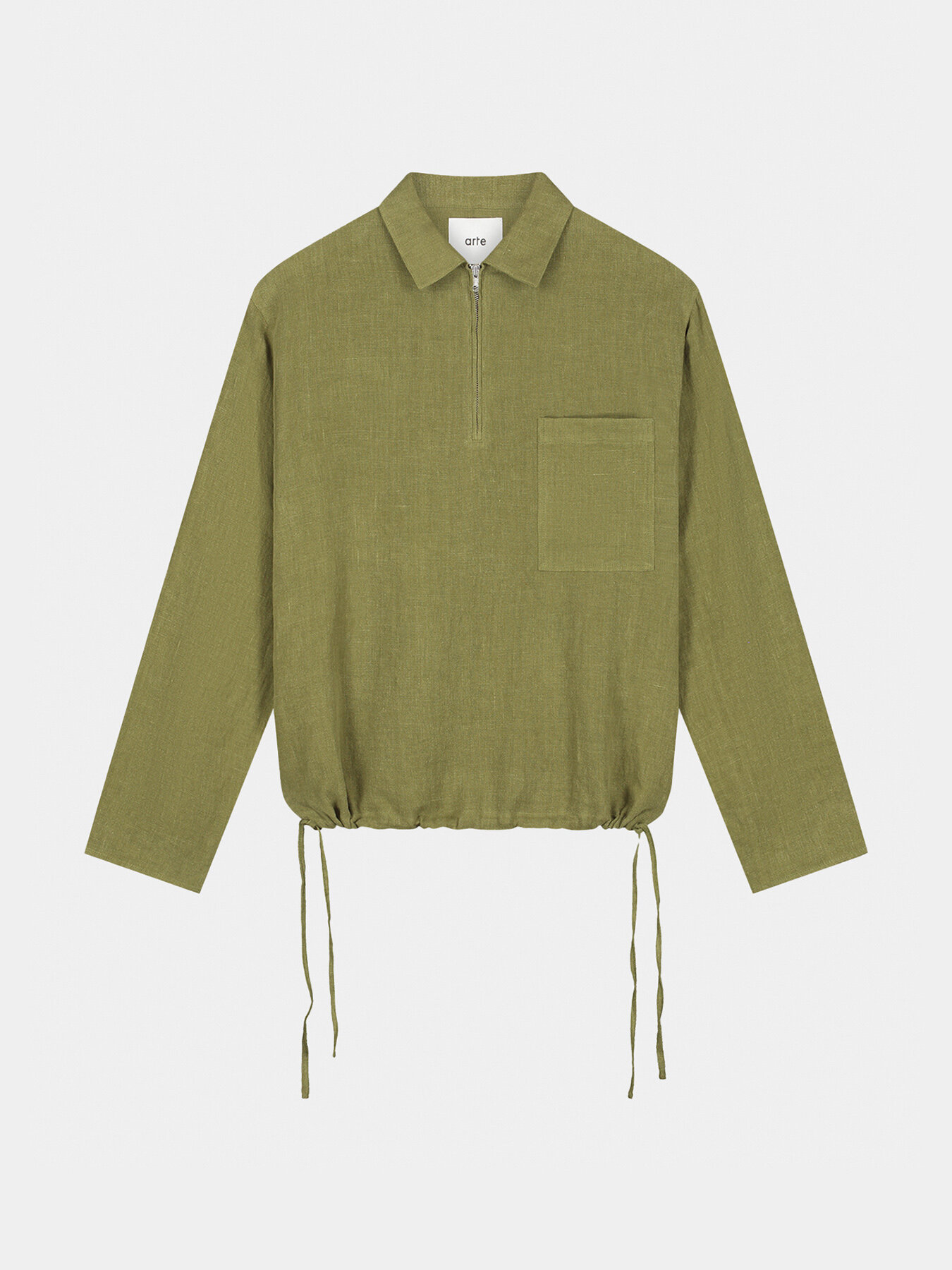 Рубашка LINEN QUARTER ZIP