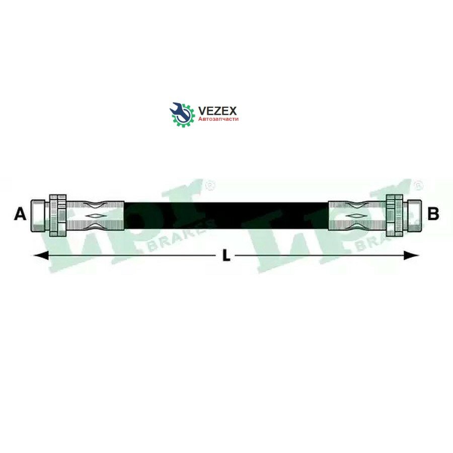 LPR 6T47685 Шланг тормозной 6T47685