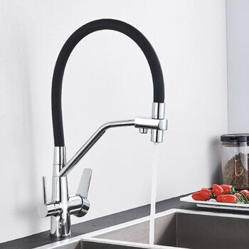 Смеситель для кухни MATRIX SMF-323357/CB (2 в 1) для подключения фильтра питьевой воды