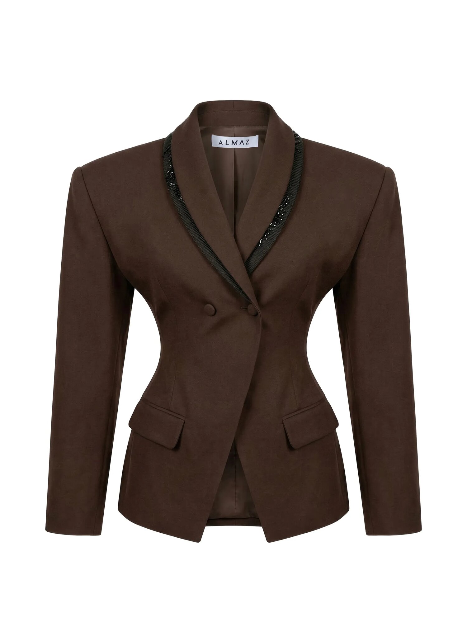Пиджак Hourglass bead-embellished blazer