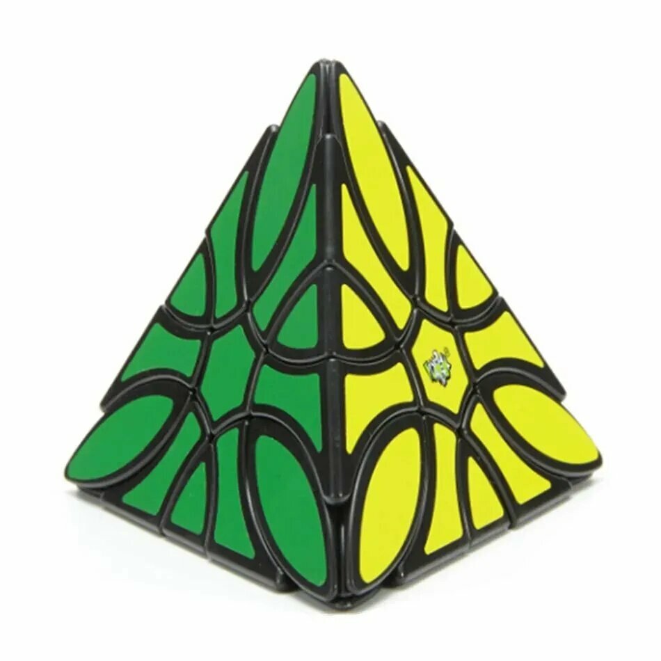 LanLan Кубик Clover Magic Cube Puzzle Pyramid Cube Special Shape 4 Sides Faces Twist