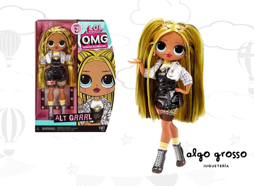 Кукла LOL Surprise OMG Series 2 Alt Grll Fashion Doll, пластик, шарнирная, подвижные руки, 30 см