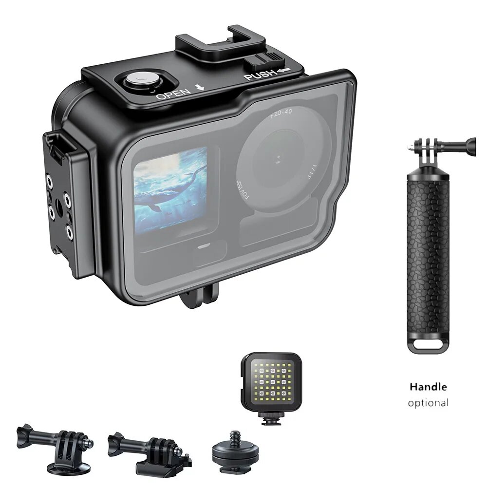 Водонепроницаемый бокс для DJI Action 4/5/6 Pro, Цвет: package 8