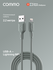Кабель COMMO Jelly USB Type-A - Lightning MFI, 2,2 м Серо-зелёный
