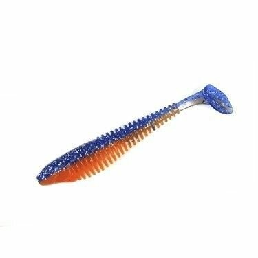 Силиконовая приманка CHECKMATE 4,5"(113 мм) уп.4 шт.#012 Blue Orange