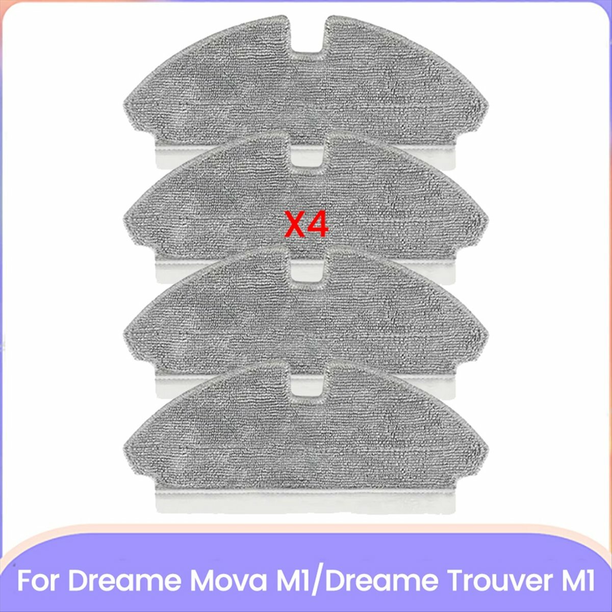 Тряпка Для Швабры Пылесоса Dreame Mova M1 / Trouver M1, Детали 4 Шт.