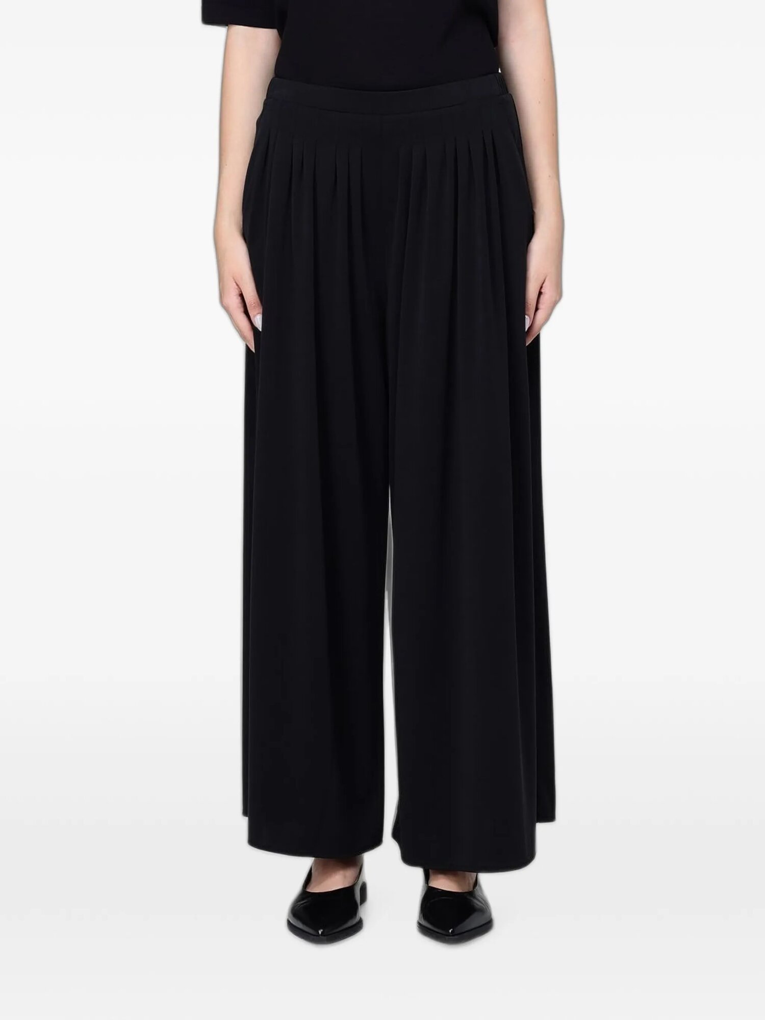 Брюки Pleated wide-leg trousers