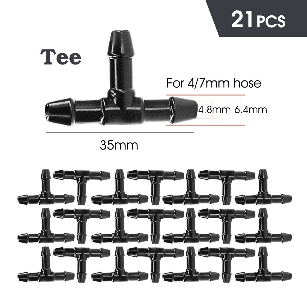 Пластиковый соединитель для садовой воды Y/T/I 3 Ax21PCS-Tee
