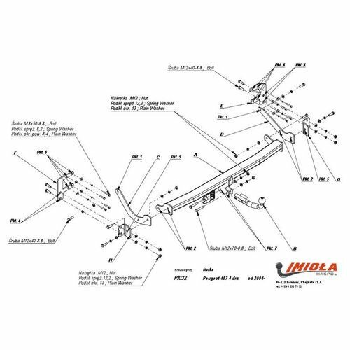 Фаркоп mercedes (vito iii (w447)) IMIOLA p032