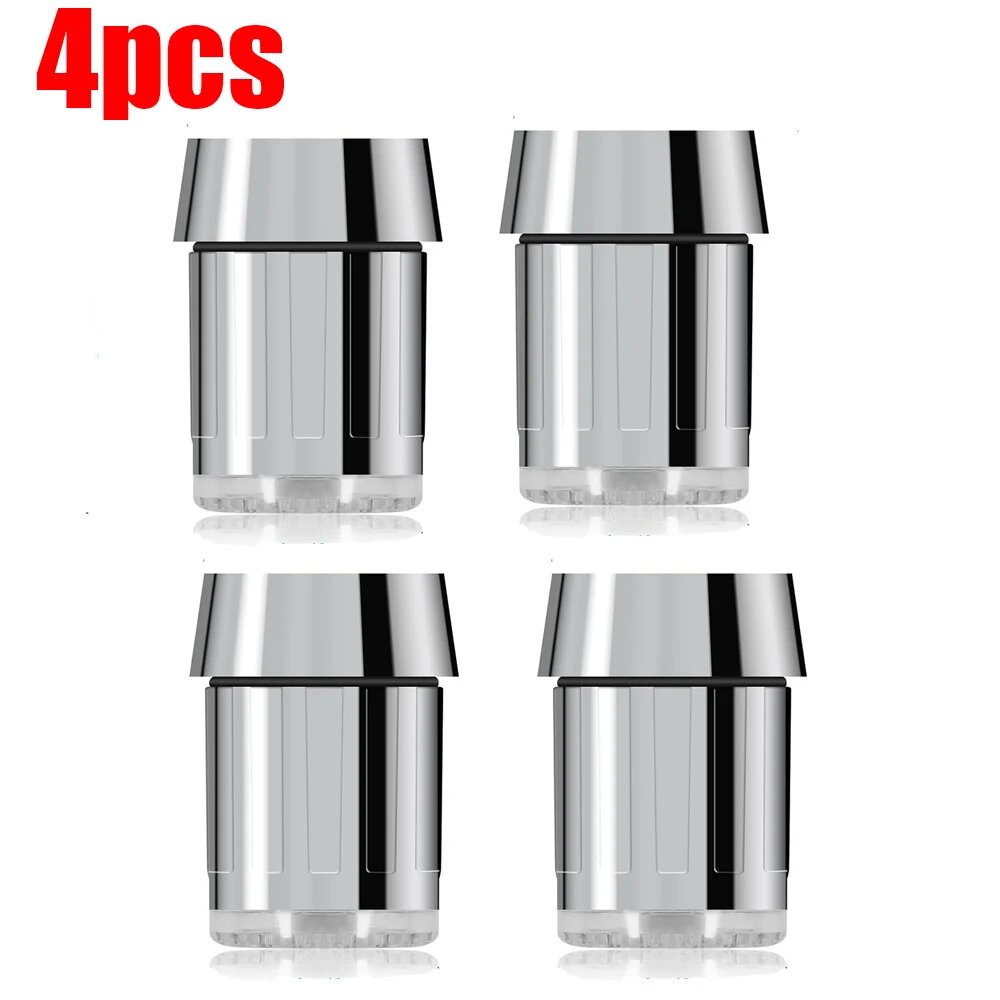 Автоматический цветной аэратор для смесителя Silver 4Pcs