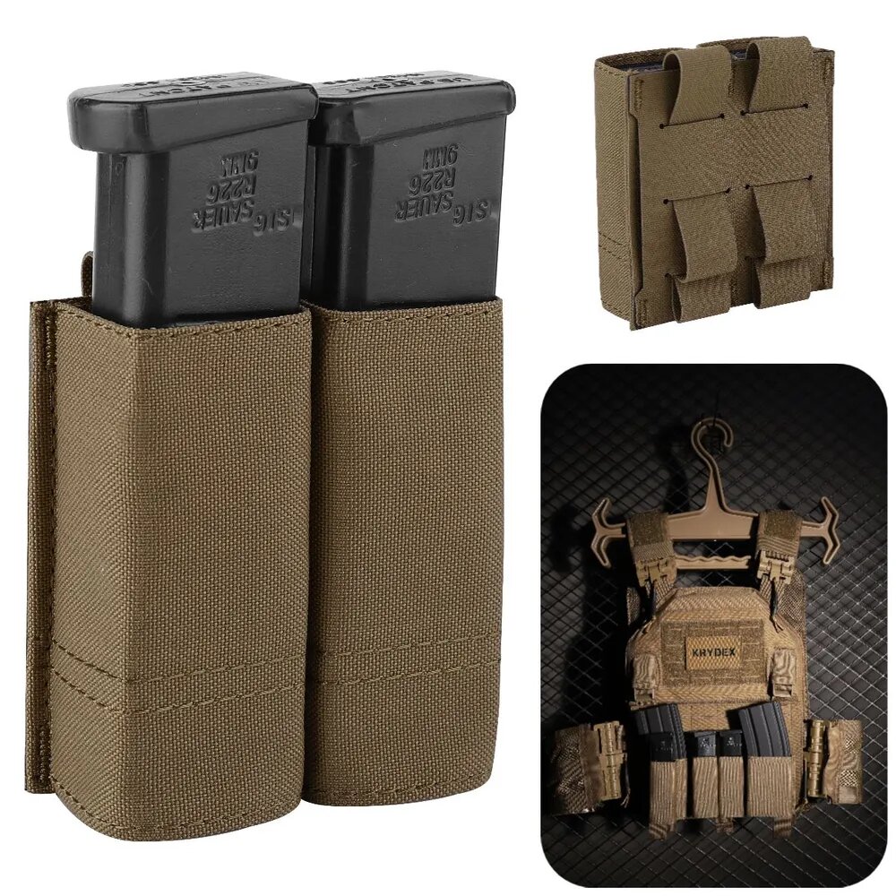 Krydex Gear Сумка тактическая для магазинов, нейлон, коричневый