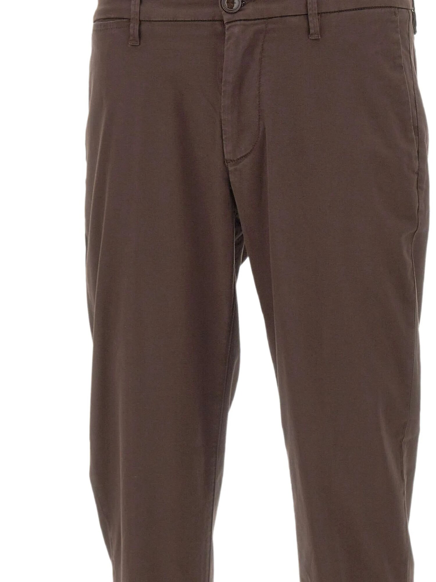 Брюки Re-Hash Mucha slim-fit chinos, размер 31, коричневый — фото 1