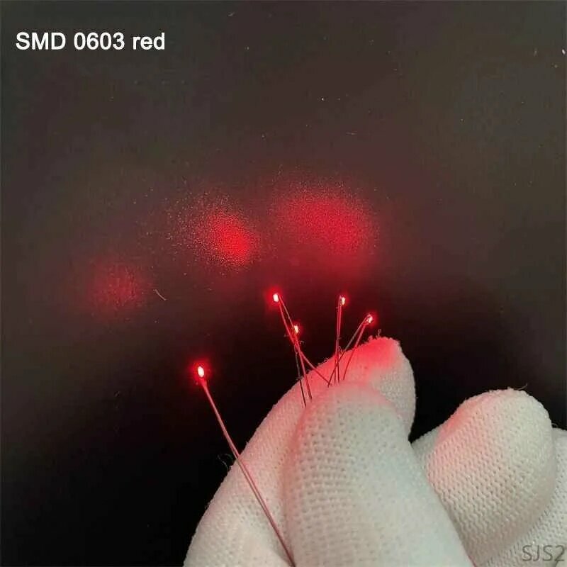 0603 Миниатюрные лампы SMD Led DIY Материальные лампы для моделирования железнодорожных сцен HO