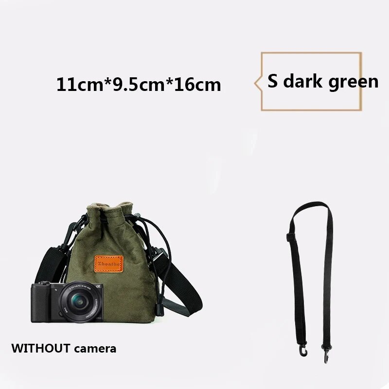 Сумка для объективов Canon Nikon Sony Dark green S
