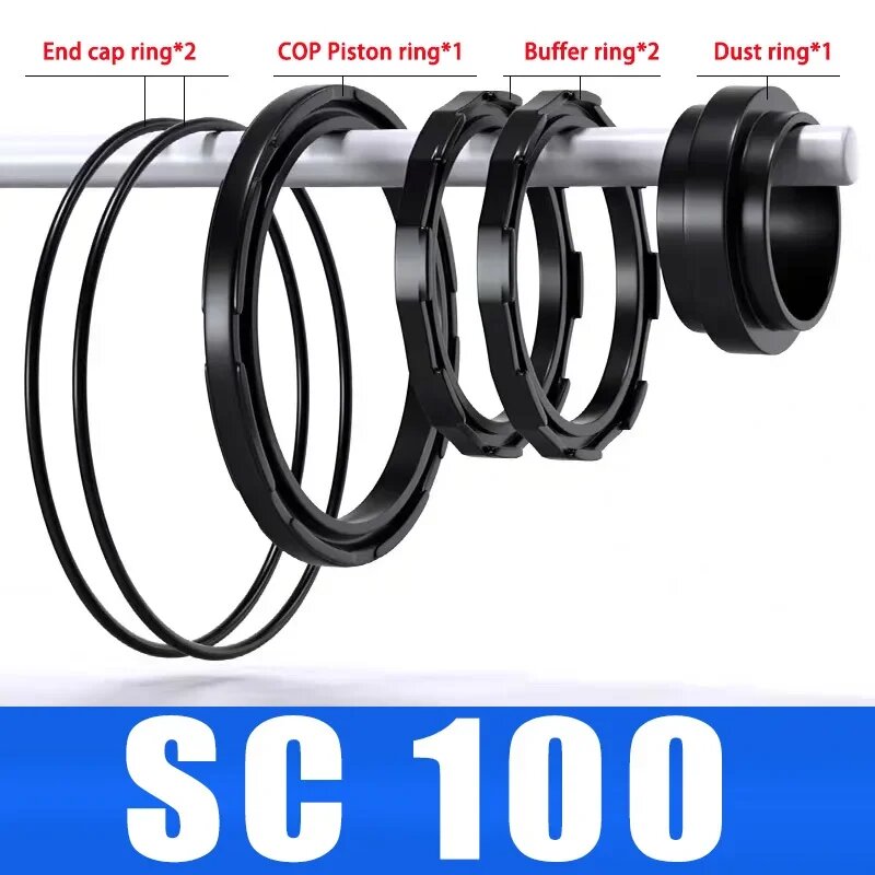 Уплотнительное кольцо для цилиндра SC 6/7 шт. SC 100mm