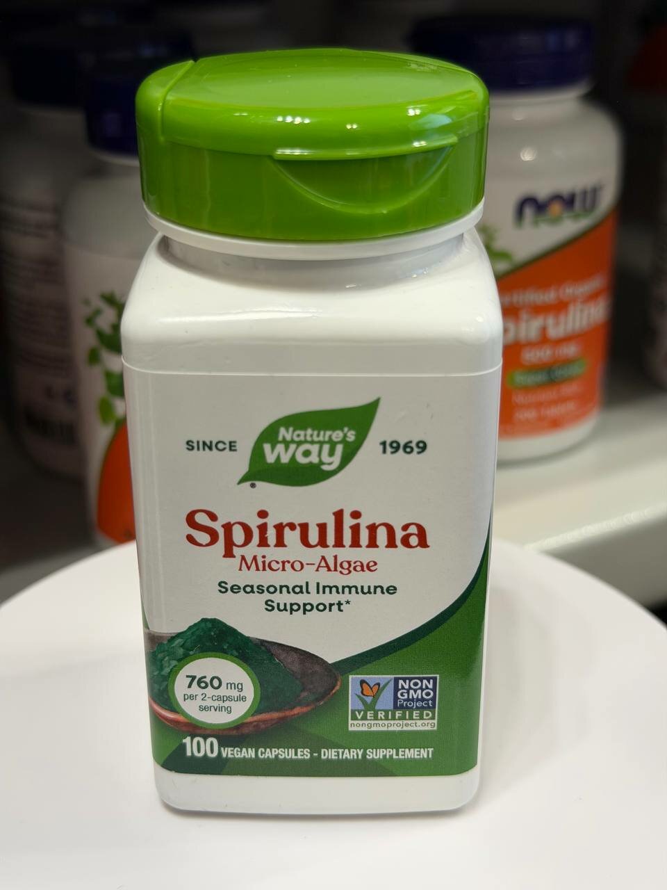 Nature's Way Spirulina - Спирулина микроводоросли 100 капсул