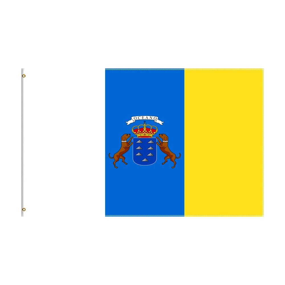 Флаг Канарских островов FLAGICTS 60x90см/90x150см 90 х 150 см