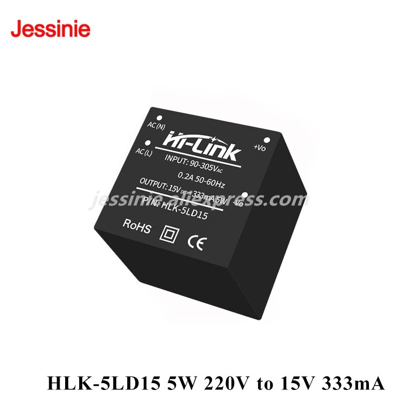 Модуль питания HLK-5LD15 5W 220V-15V 333mA