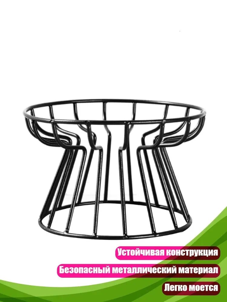 Цветная подставка для миски, антистрессовая, для кошек и собак, Черный