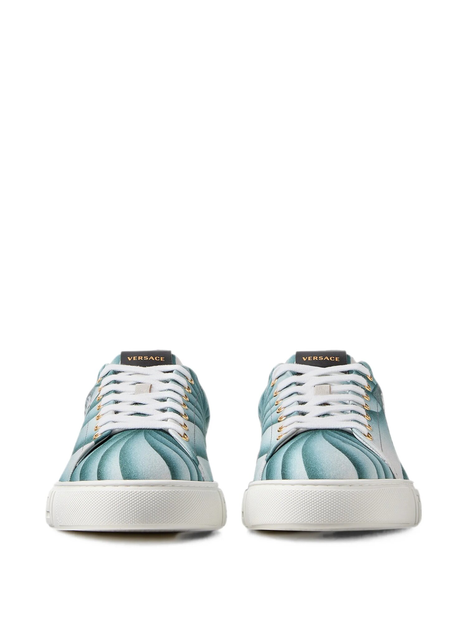 Кроссовки Versace Greca printed canvas sneakers, размер 46 — фото 1