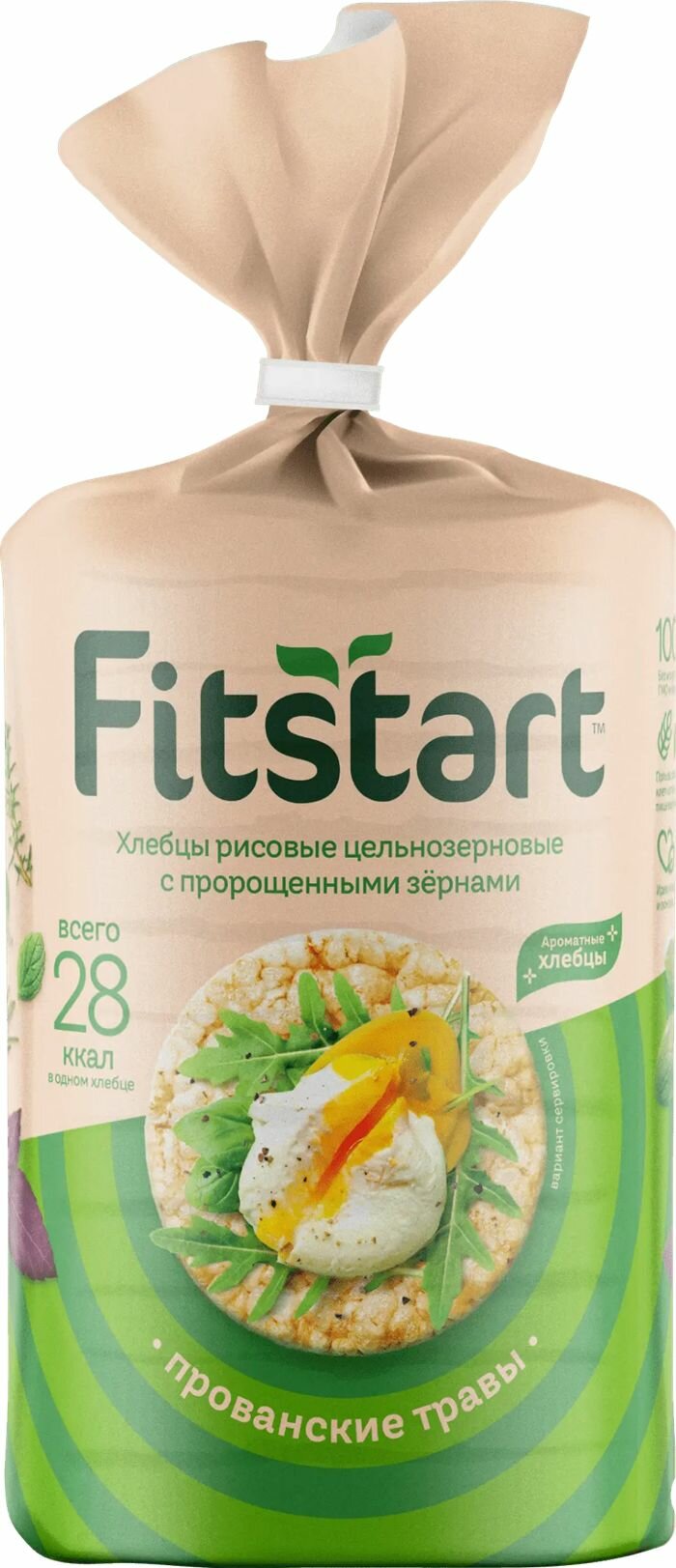 Хлебцы рисовые Прованские травы FITSTART,90г х 2шт
