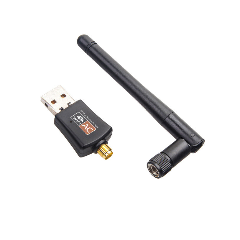 Адаптер WiFi PALMEXX двухдиапазонный 600Mbps 2.4GHz + 5GHz USB с антенной