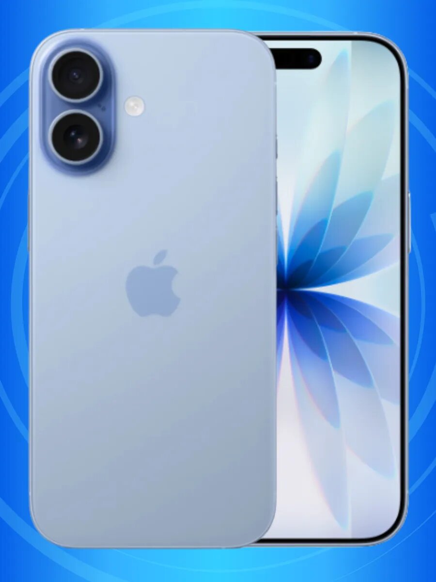 Смартфон iPhone 17 256 Гб Mist Blue, SIM + еSIM