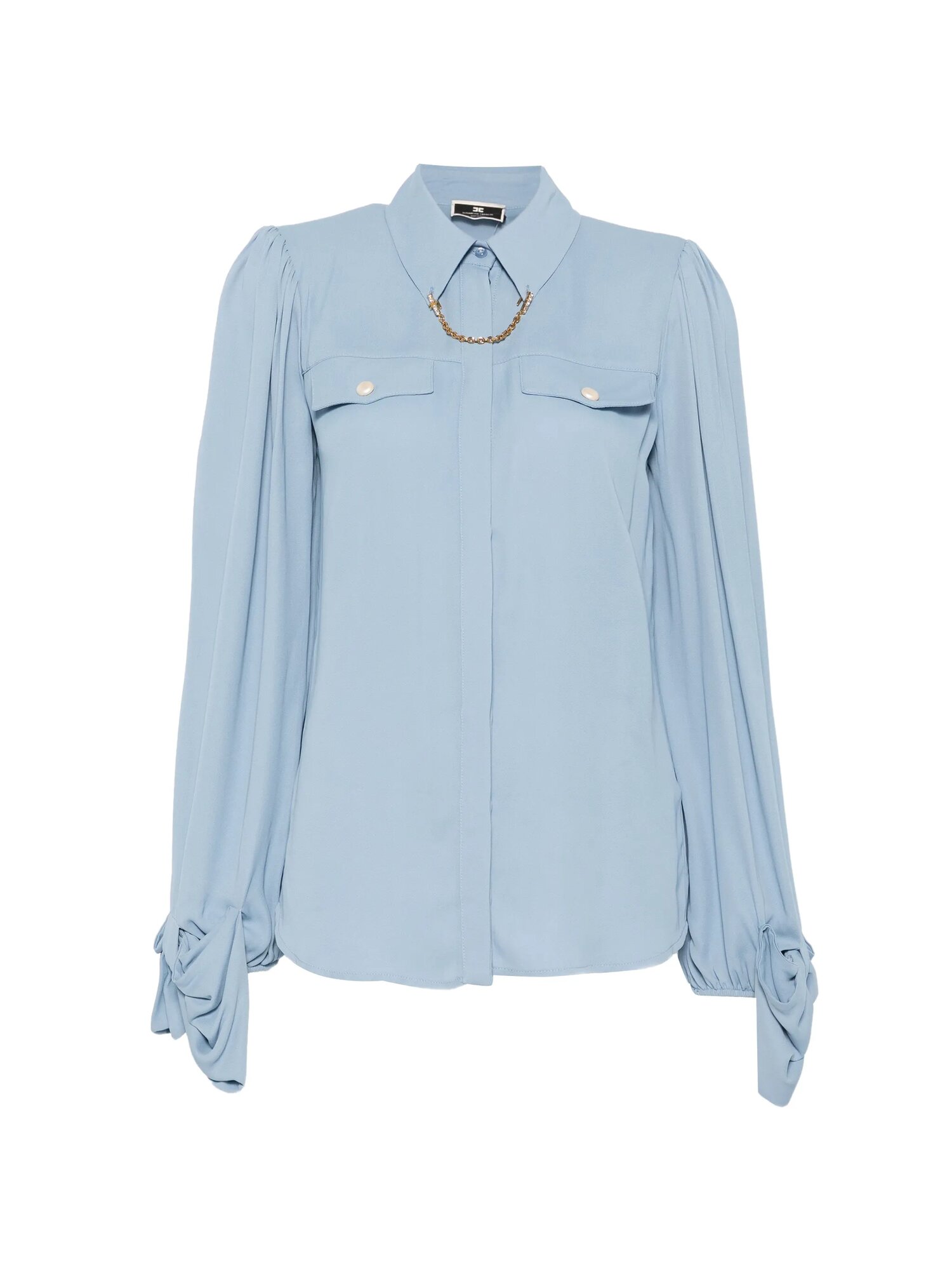 Блуза Elisabetta Franchi Chain-detail long-sleeve blouse