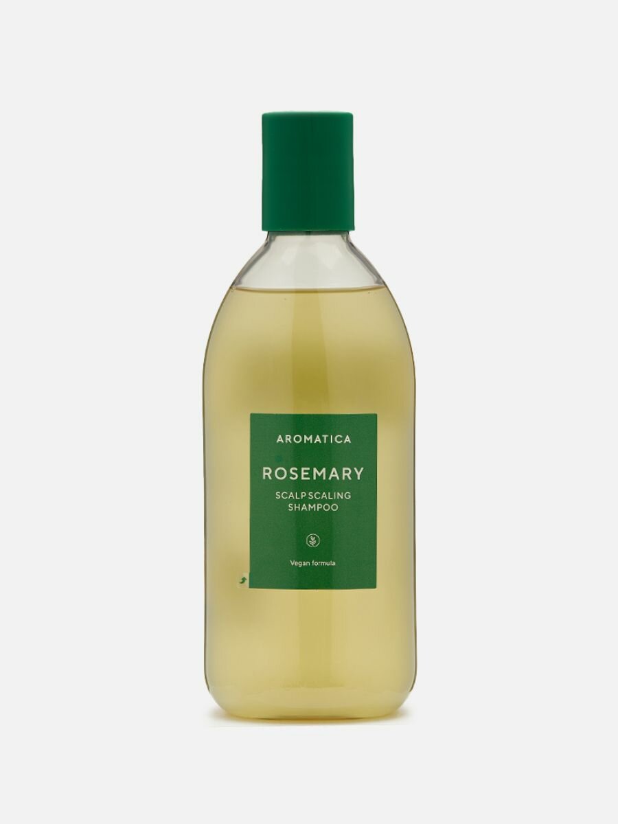 AROMATICA Очищающий шампунь для кожи головы с розмарином 400мл